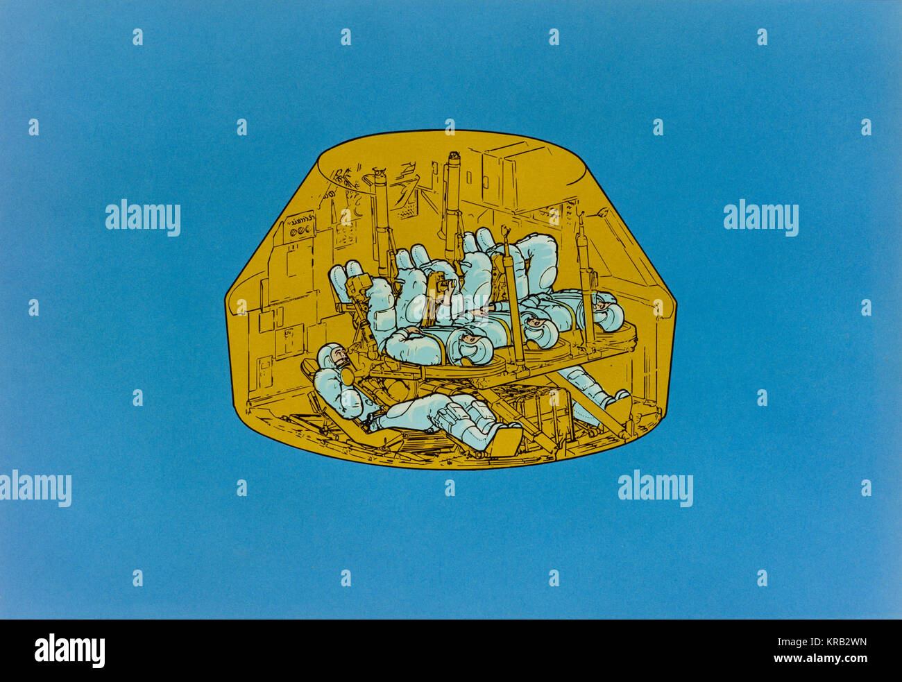 Artist concept illustrating of Skylab Rescue Command Module Stock Photo ...