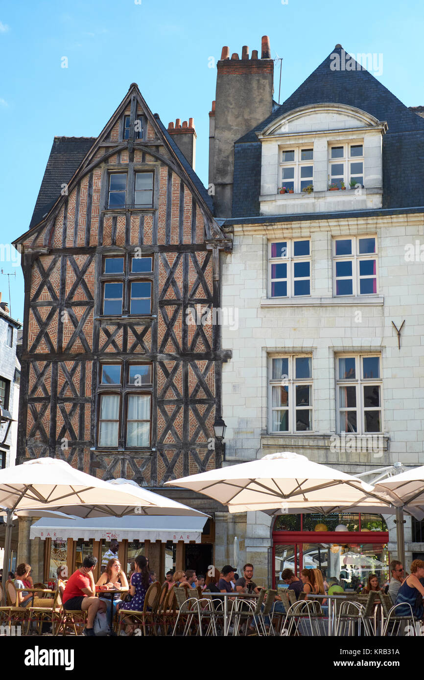 The medieval city of Tours in the Loire Valley France Stock Photo - Alamy