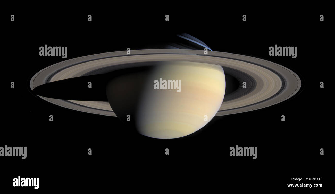 Saturn from Cassini Orbiter (2004-10-06 Stock Photo - Alamy