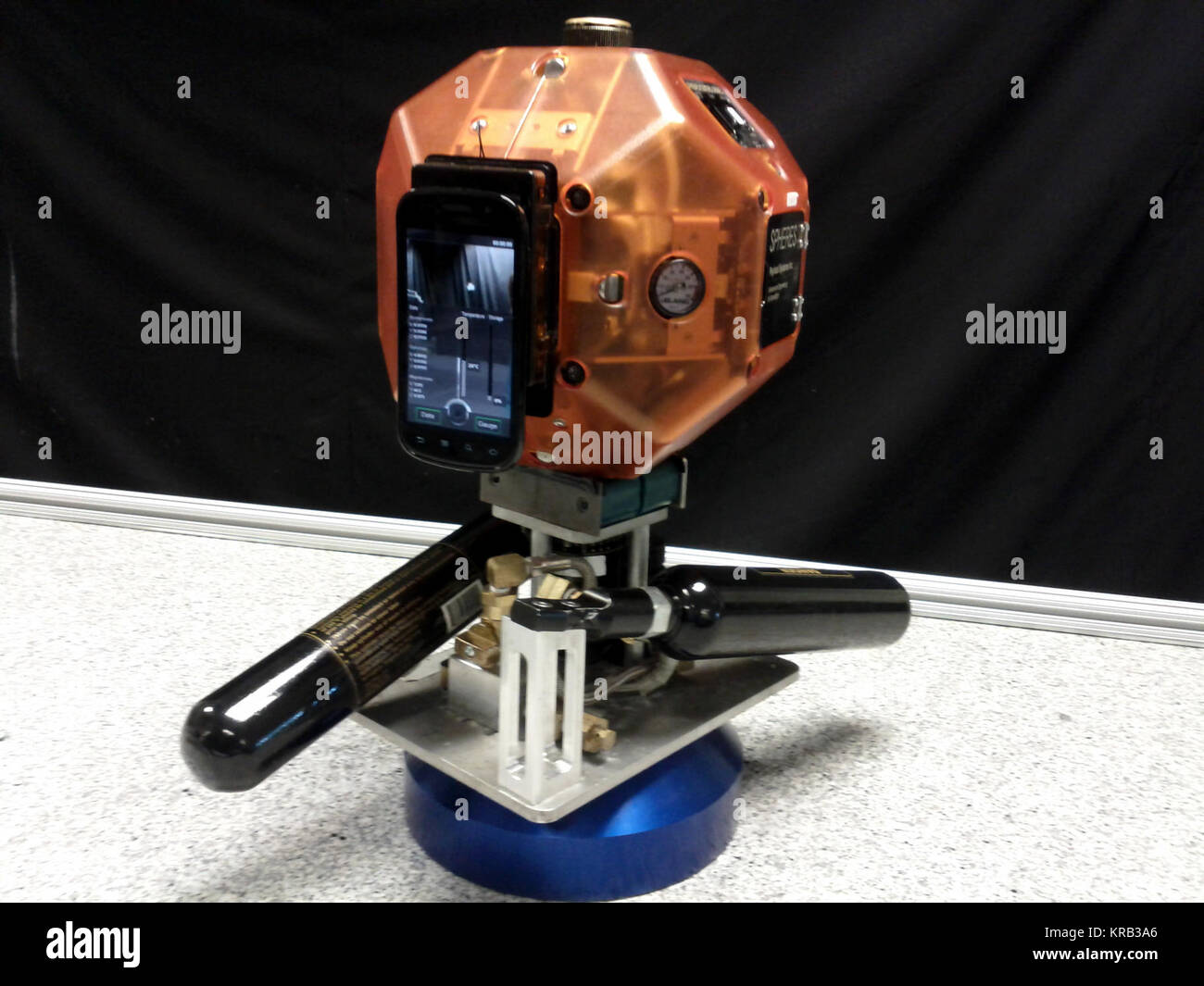 A smartphone-equipped SPHERES satellite Stock Photo - Alamy