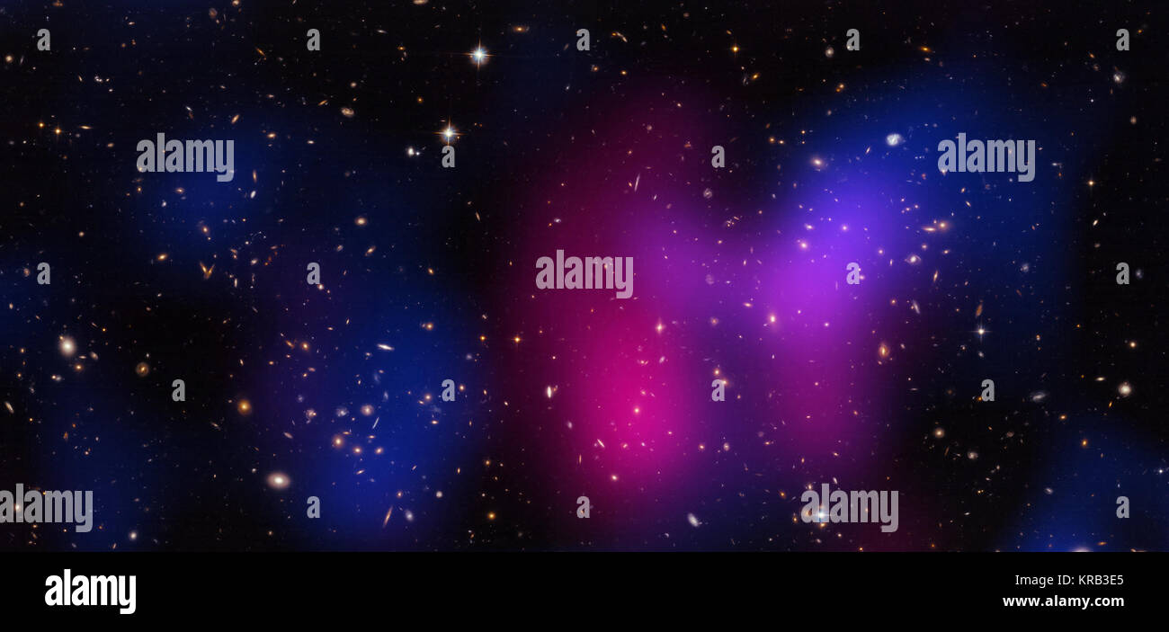 This composite image shows Chandra (red) and Hubble (yellow and white ...