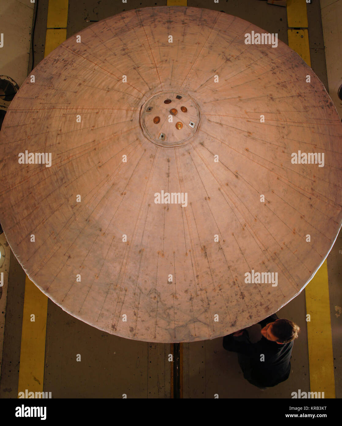 SONY DSC IRVE-3 fully inflated during test at NASA Langley Stock Photo ...