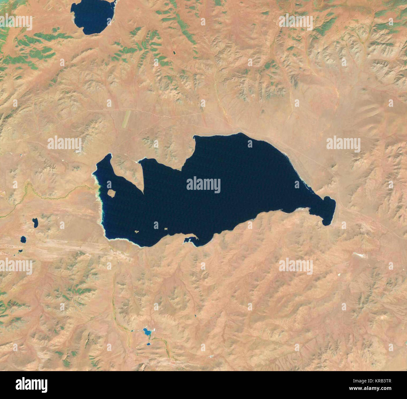 Telmen Lake, Mongolia, Landsat Stock Photo - Alamy