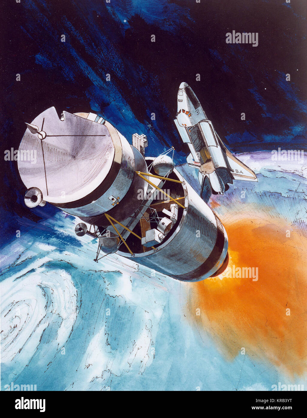 Artist's conception of NASA solar polar spacecraft Stock Photo - Alamy