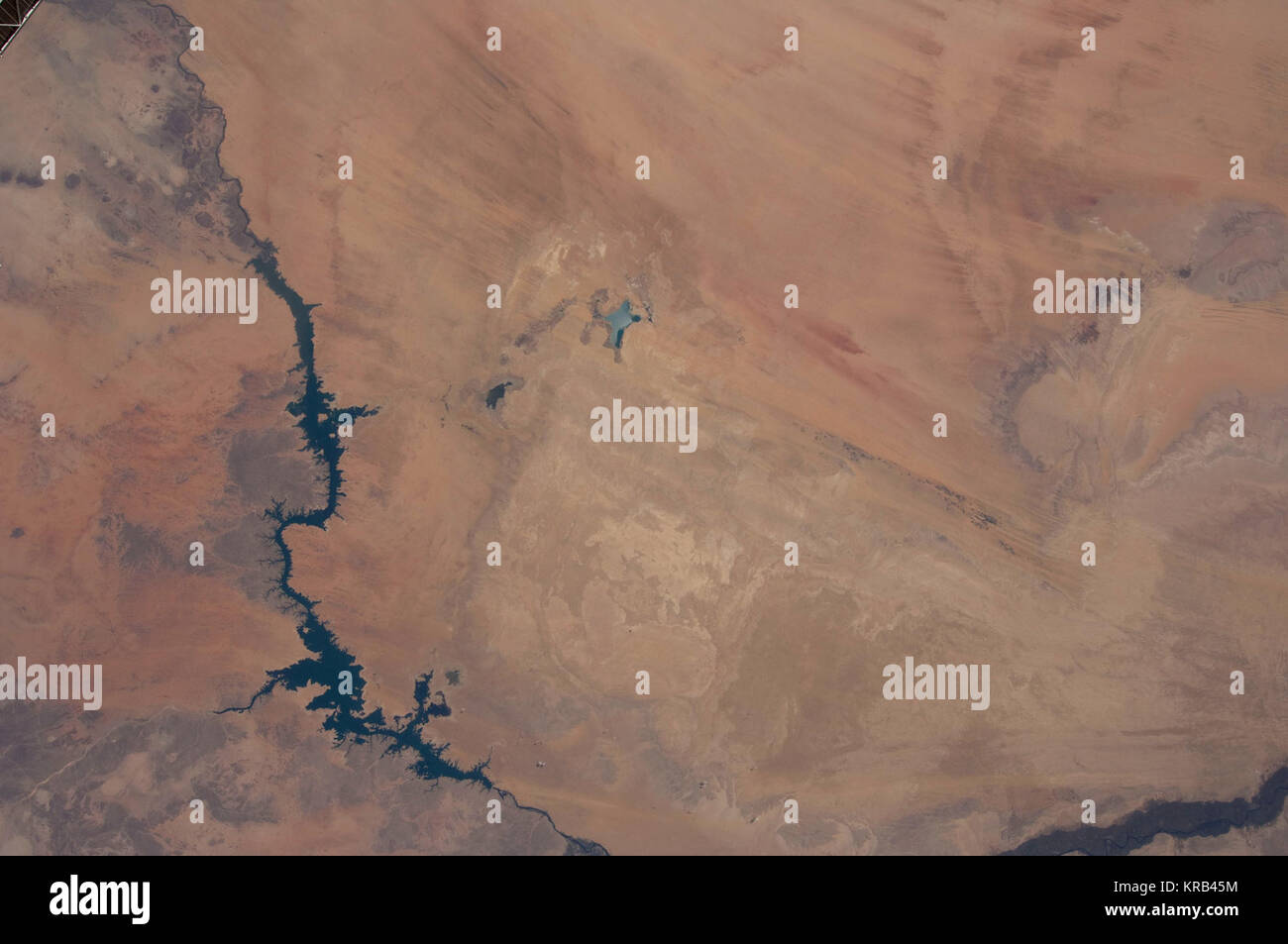 ISS-31 Toshka Lakes in southern Egypt Stock Photo - Alamy