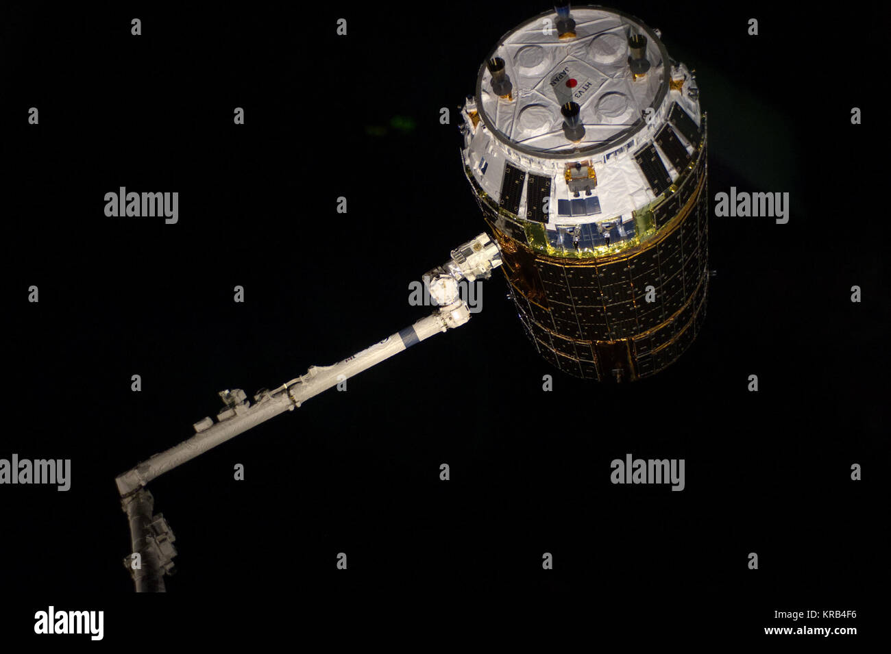 ISS-32 HTV-3 berthing 2 Stock Photo - Alamy