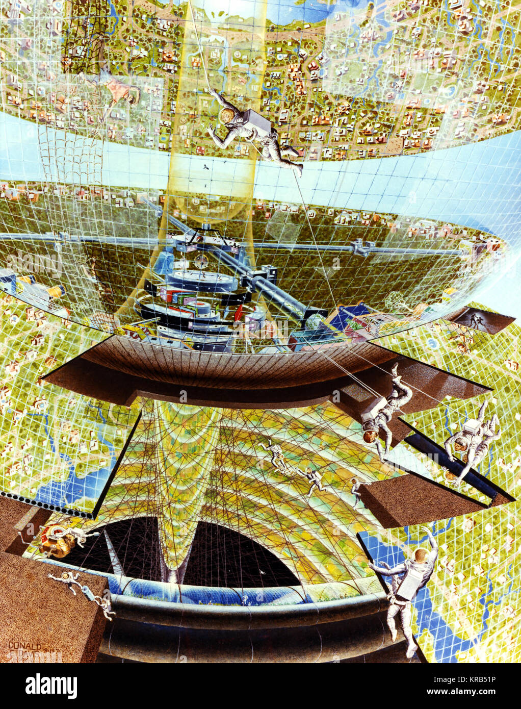 Bernal sphere construction Stock Photo - Alamy