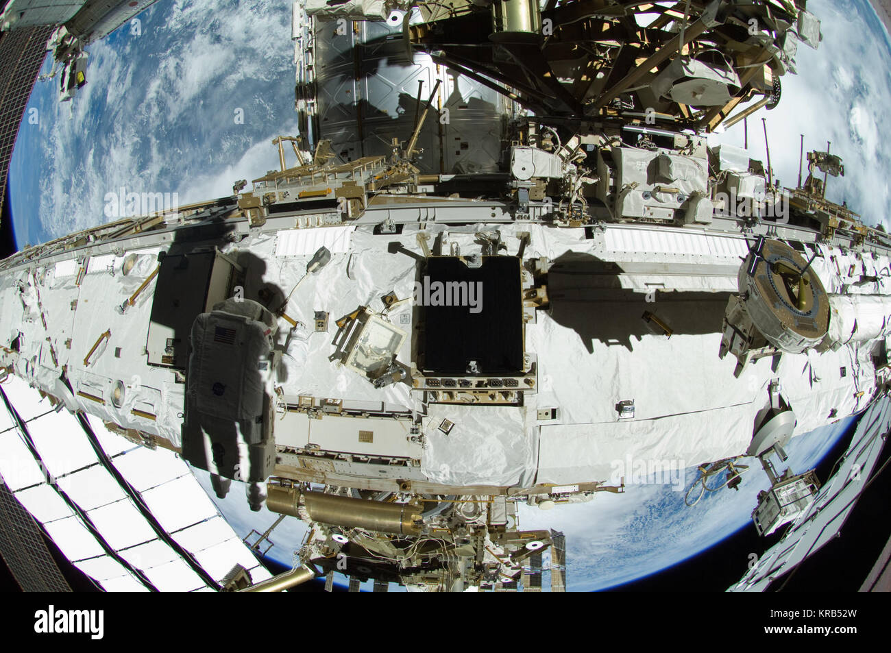 ISS-32 American EVA a2 Sunita Williams Stock Photo - Alamy