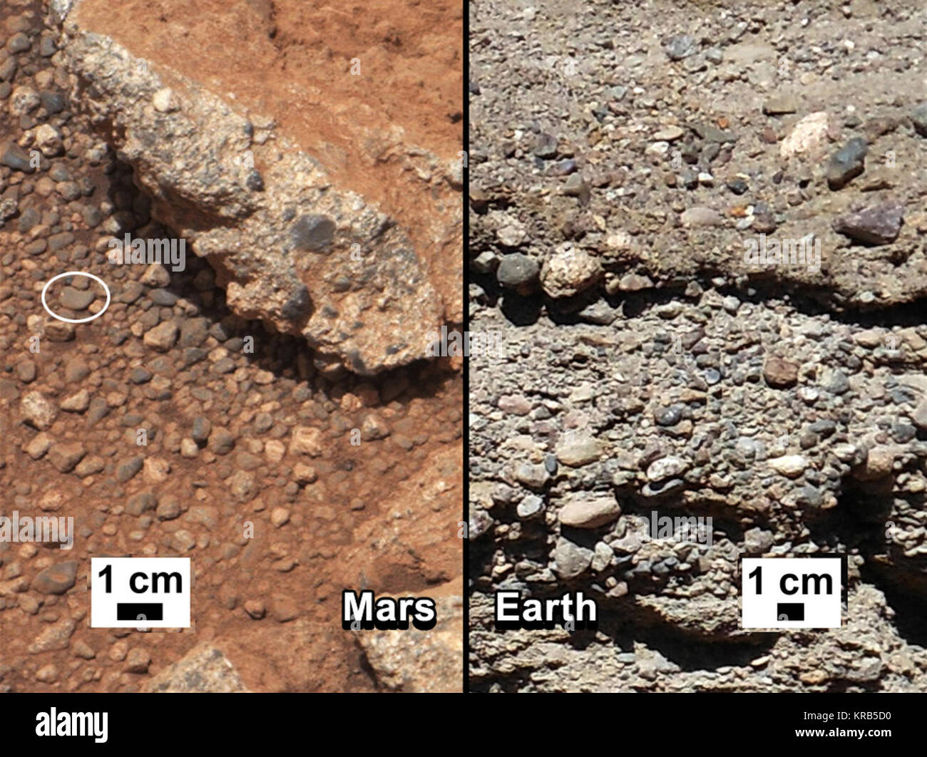 PIA16189 fig1-Curiosity Rover-Rock Outcrops-Mars and Earth Stock Photo ...