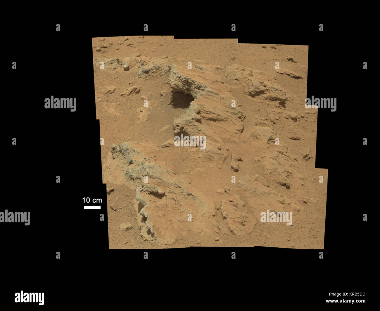 Hottah outcrop on Mars by Curiosity rover Stock Photo - Alamy