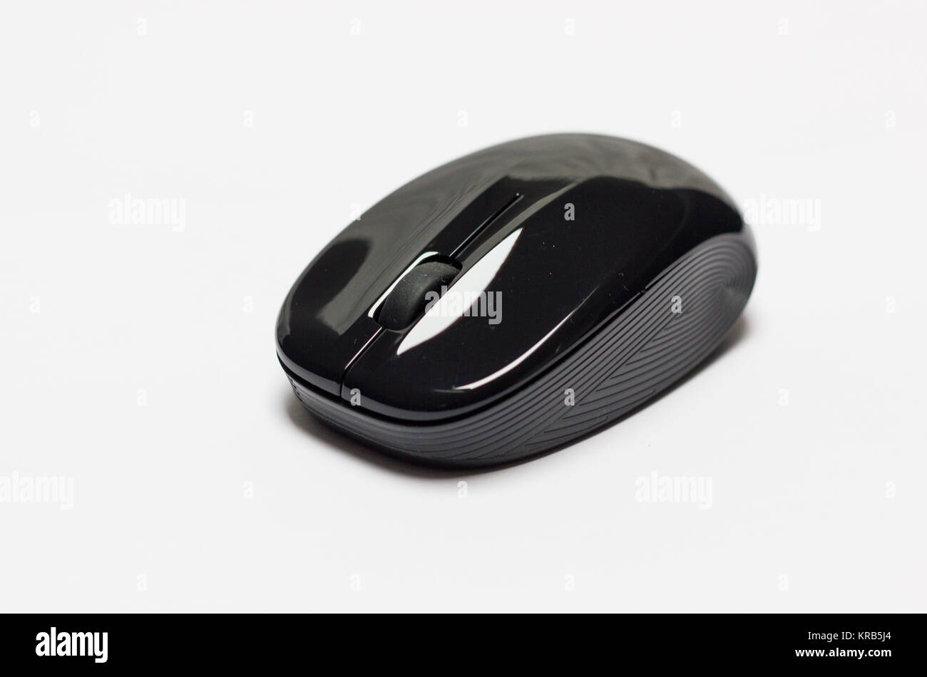 Cordless mouse over white background Stock Photo - Alamy
