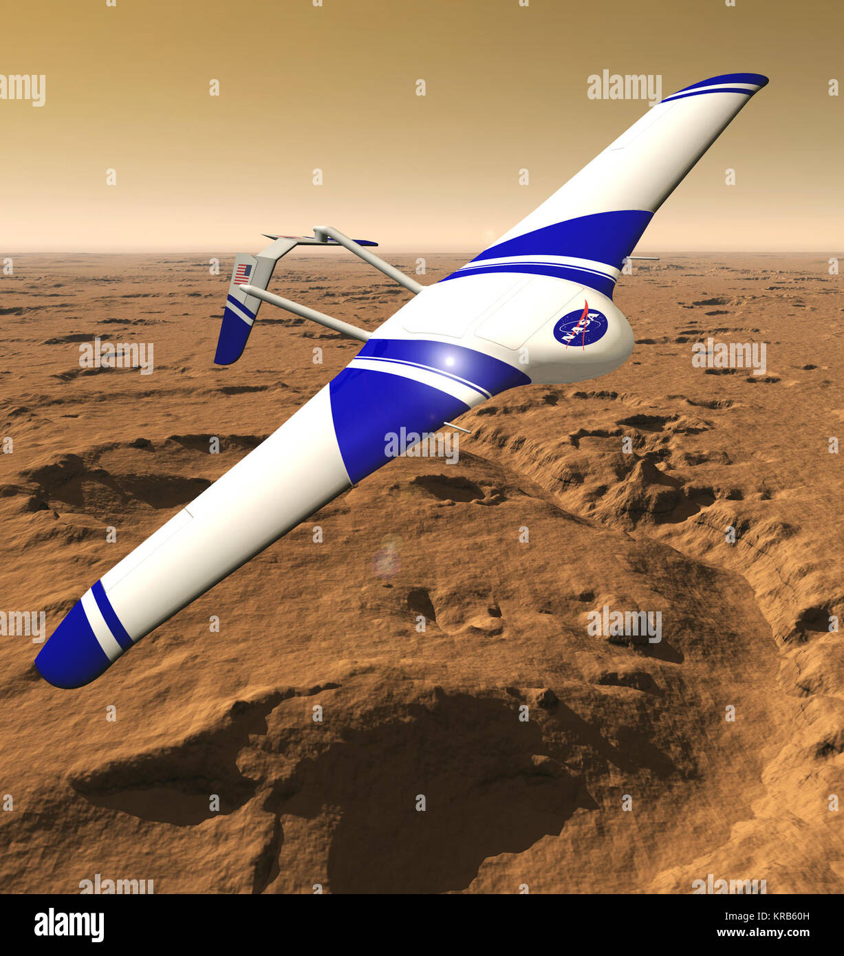 ARES soaring over Mars Stock Photo - Alamy