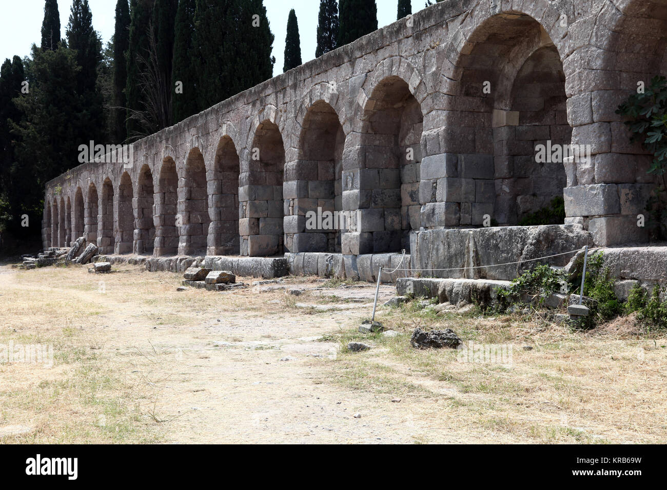 Asklepion place on the island of Kos where Hippocrates has built one of ...