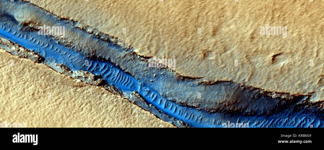 Cerberus Fossae Graben and Wind Streak Stock Photo - Alamy