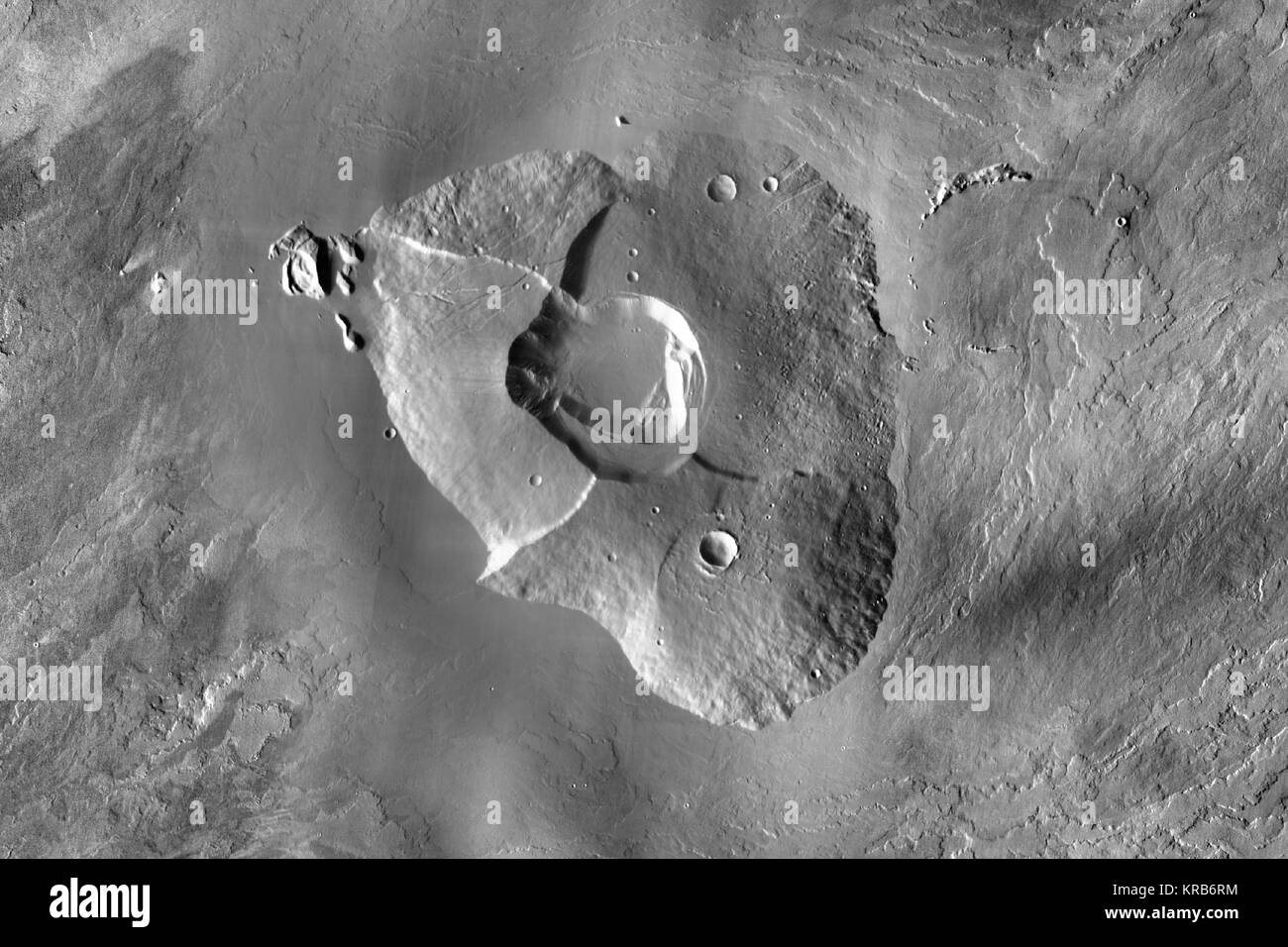 Tharsis Tholus THEMIS day IR 100m v11 Stock Photo - Alamy