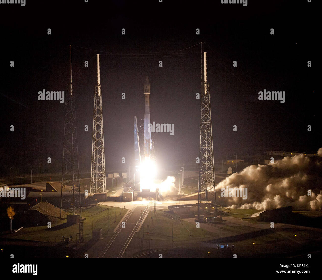 A United Launch Alliance Atlas V rocket blasts off from Space Launch ...