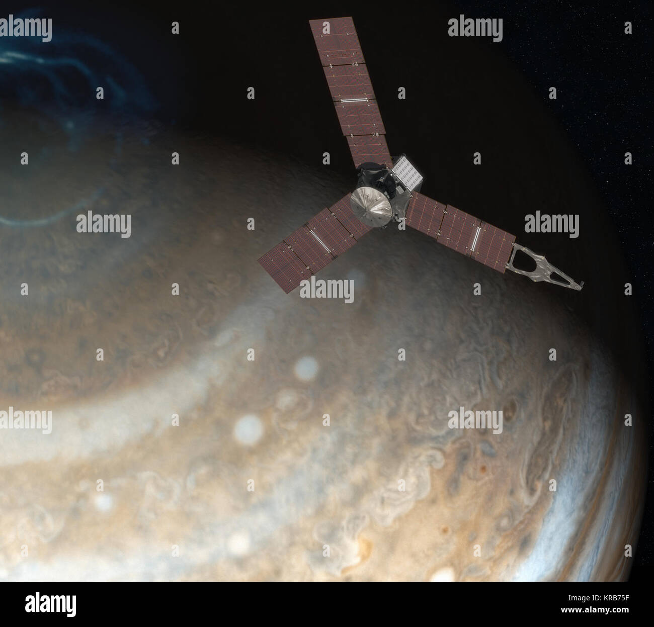 Fusion x64 TIFF File Juno above Jupiter's pole Stock Photo - Alamy