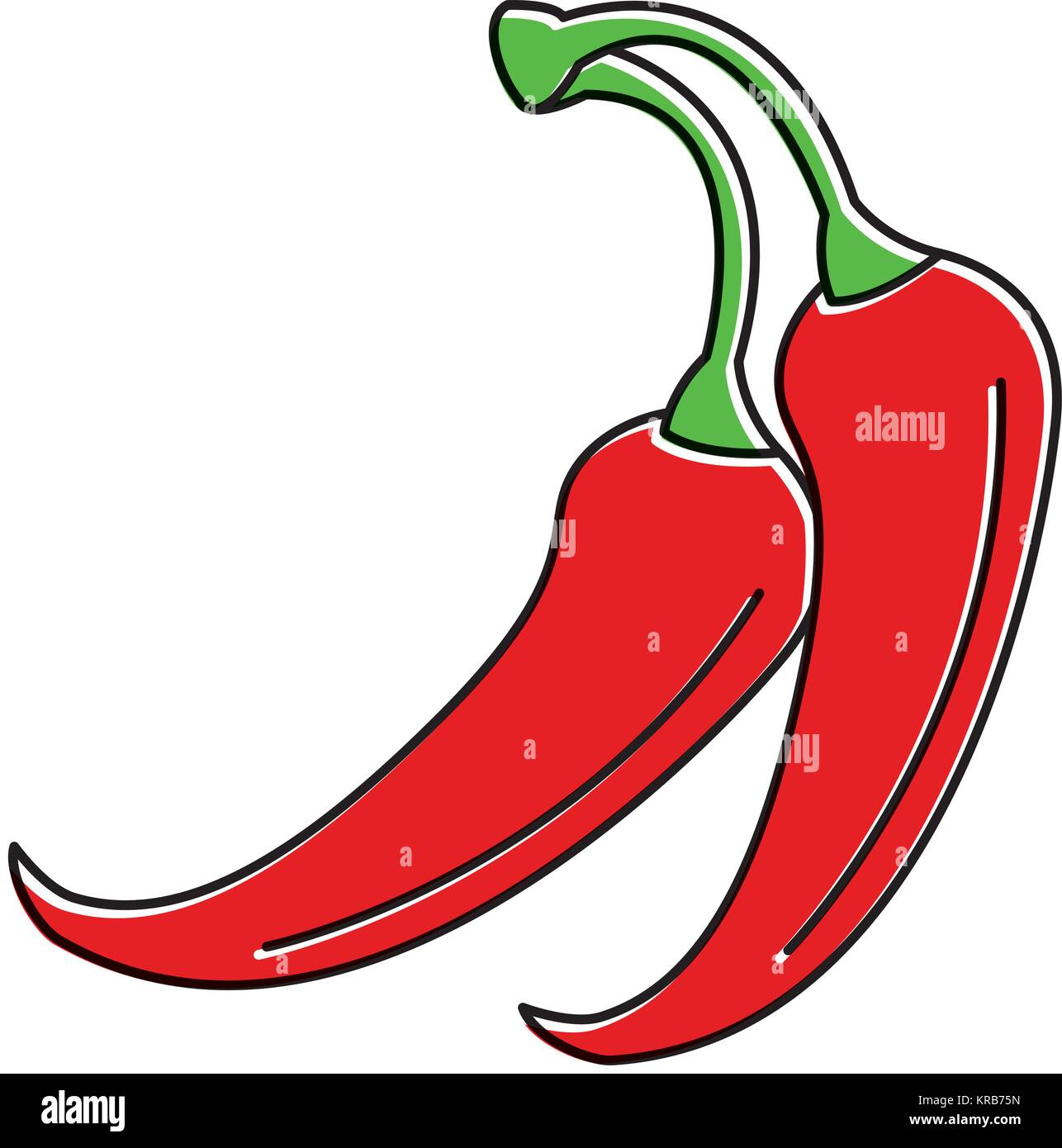 spicy chile vegetable icon Stock Vector Image & Art - Alamy
