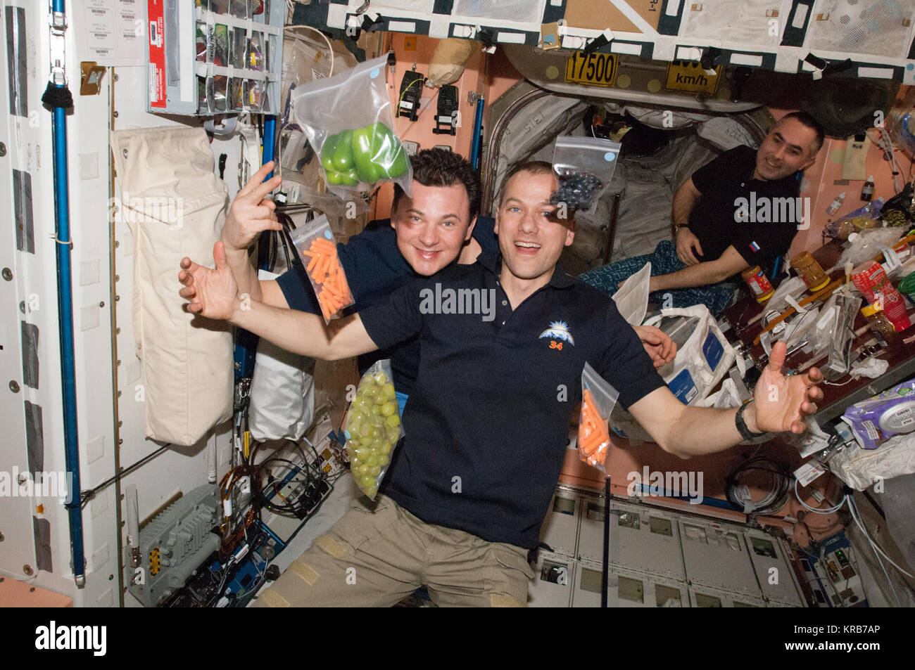 Inside International Space Station Eating
