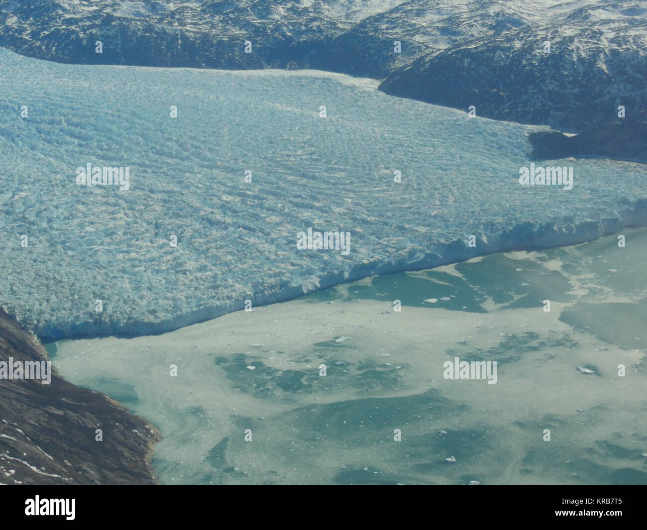Southwestern Glacier Calving Front Stock Photo - Alamy