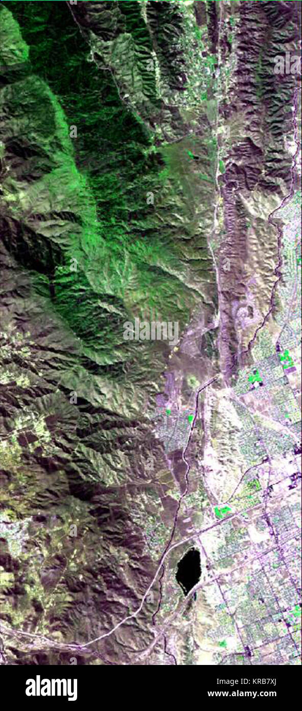 Overflew California's San Andreas Fault on March 29, 2013 (left Stock ...