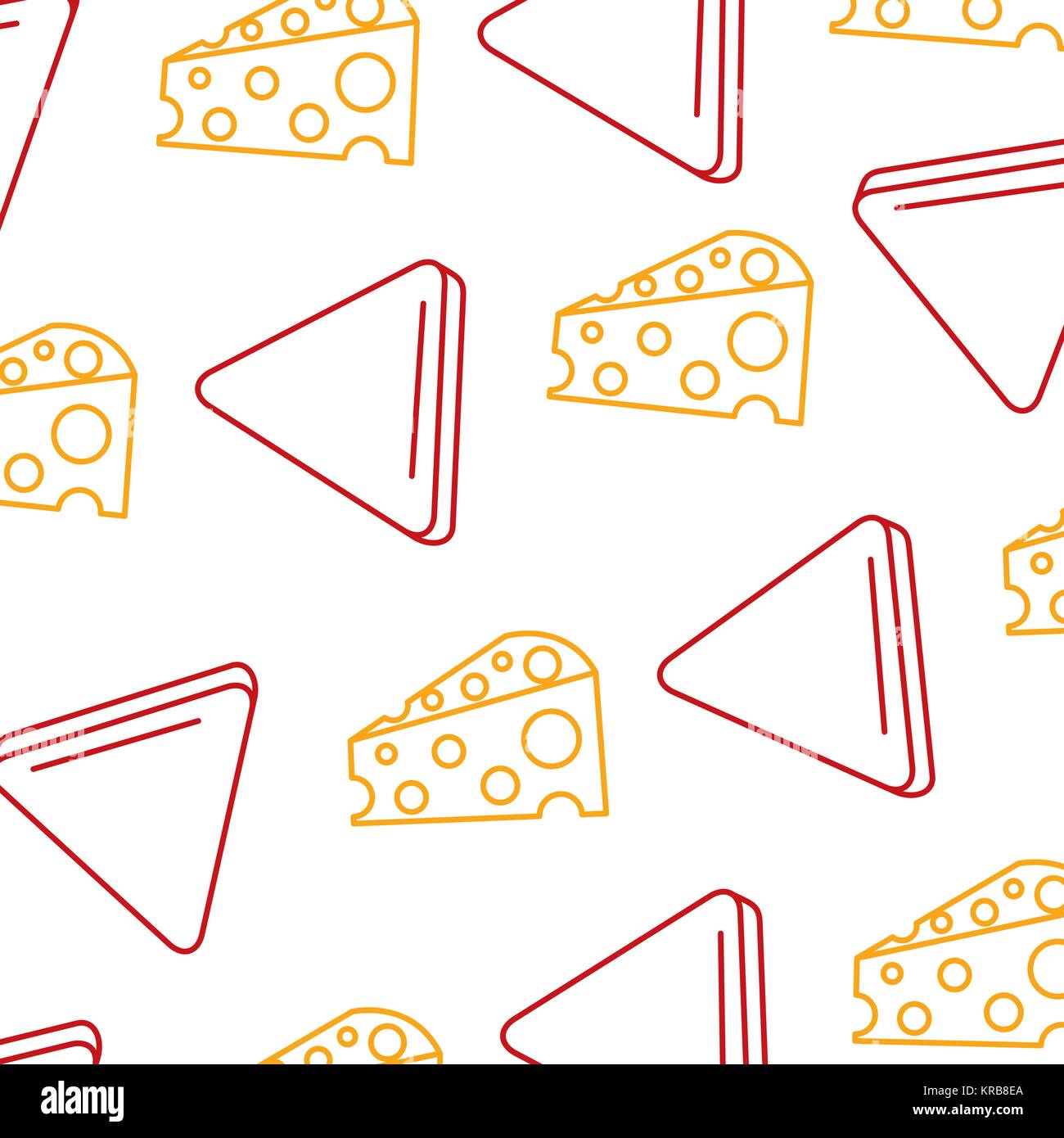 delicious cheese with nachos pattern background Stock Vector Image ...