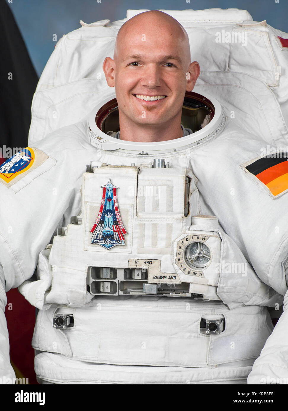 Alexander Gerst, official portrait cropped Stock Photo - Alamy