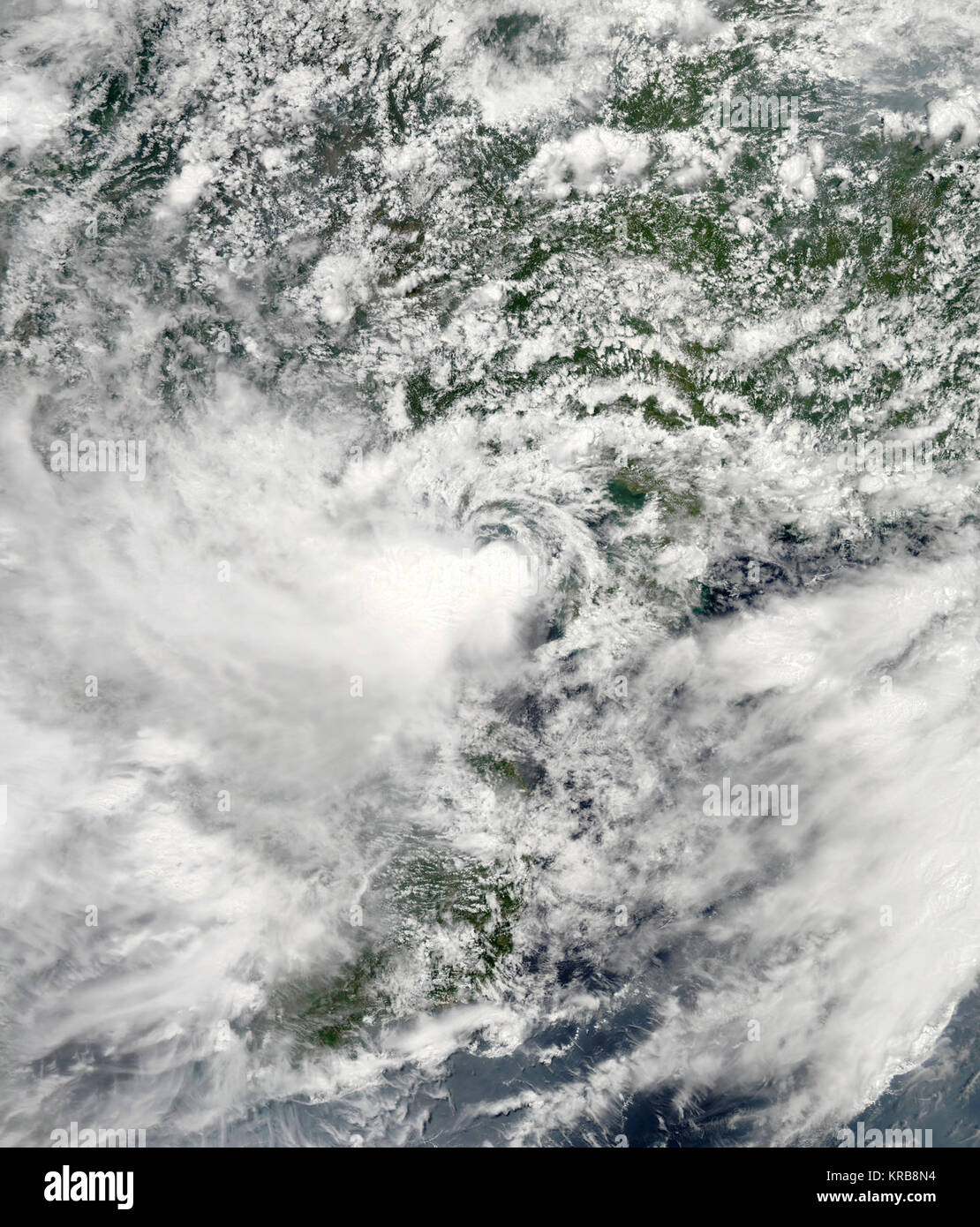 Tropical Storm Bebinca 2013-06-23 0610Z Stock Photo - Alamy