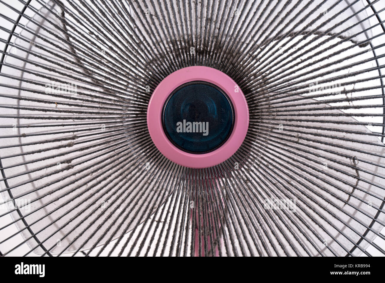 dirty electric fan on white background Stock Photo - Alamy