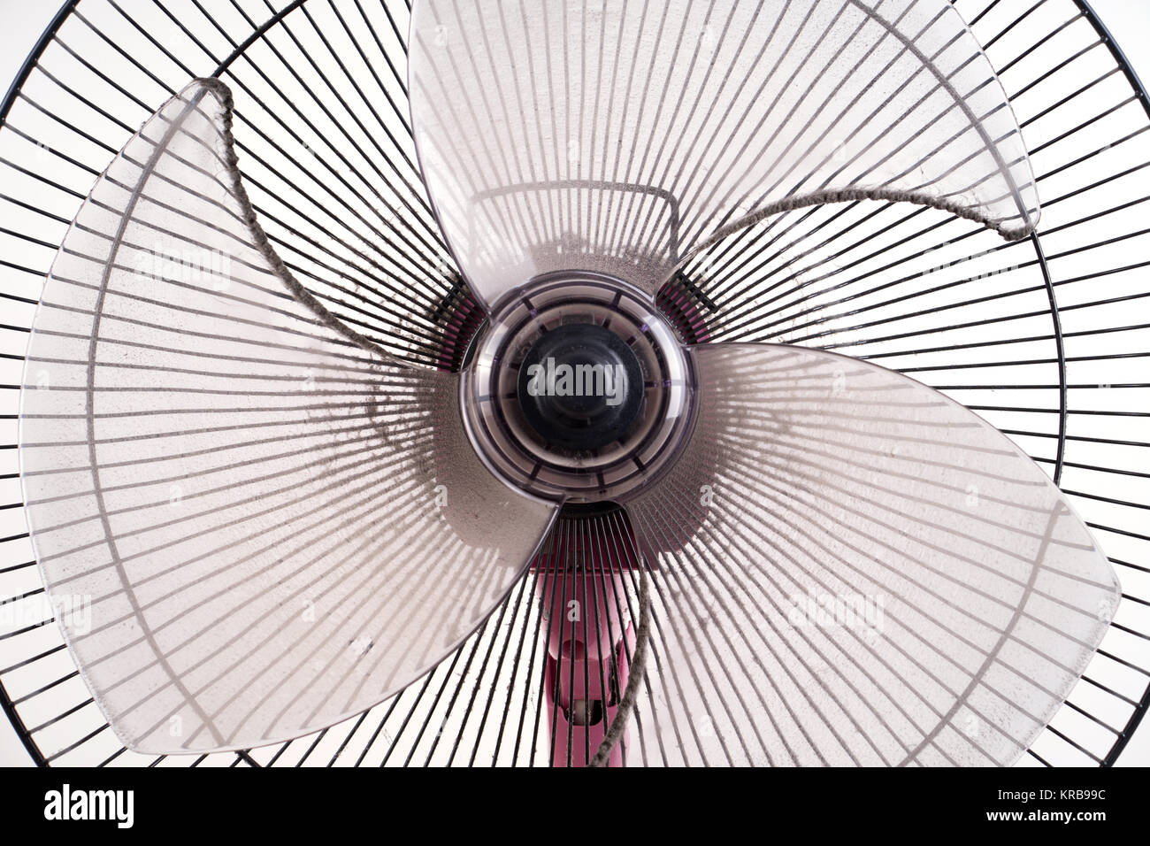 dirty electric fan on white background Stock Photo - Alamy