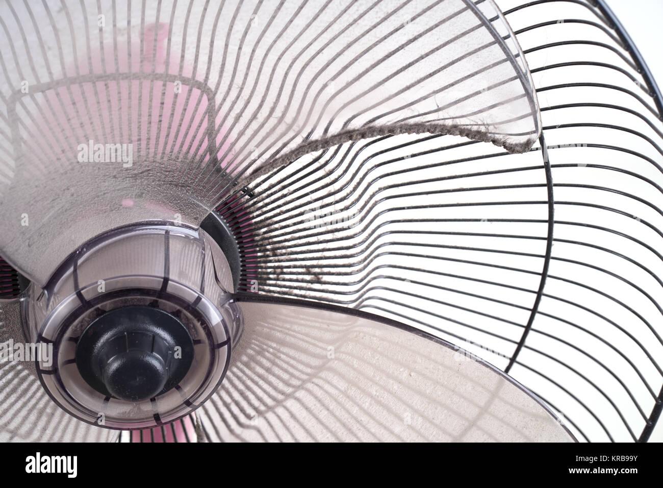 dirty electric fan on white background Stock Photo - Alamy