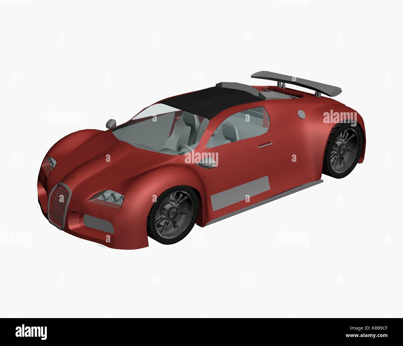 Vintage Bugatti exempted in red Stock Photo - Alamy