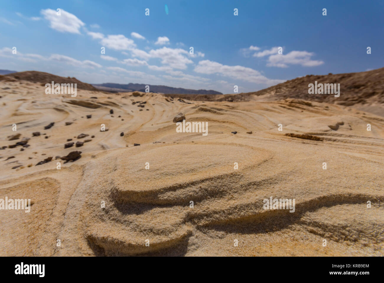 Ramon Crater, Israel. colorful Sand formations near Mt. Ardon in the ...