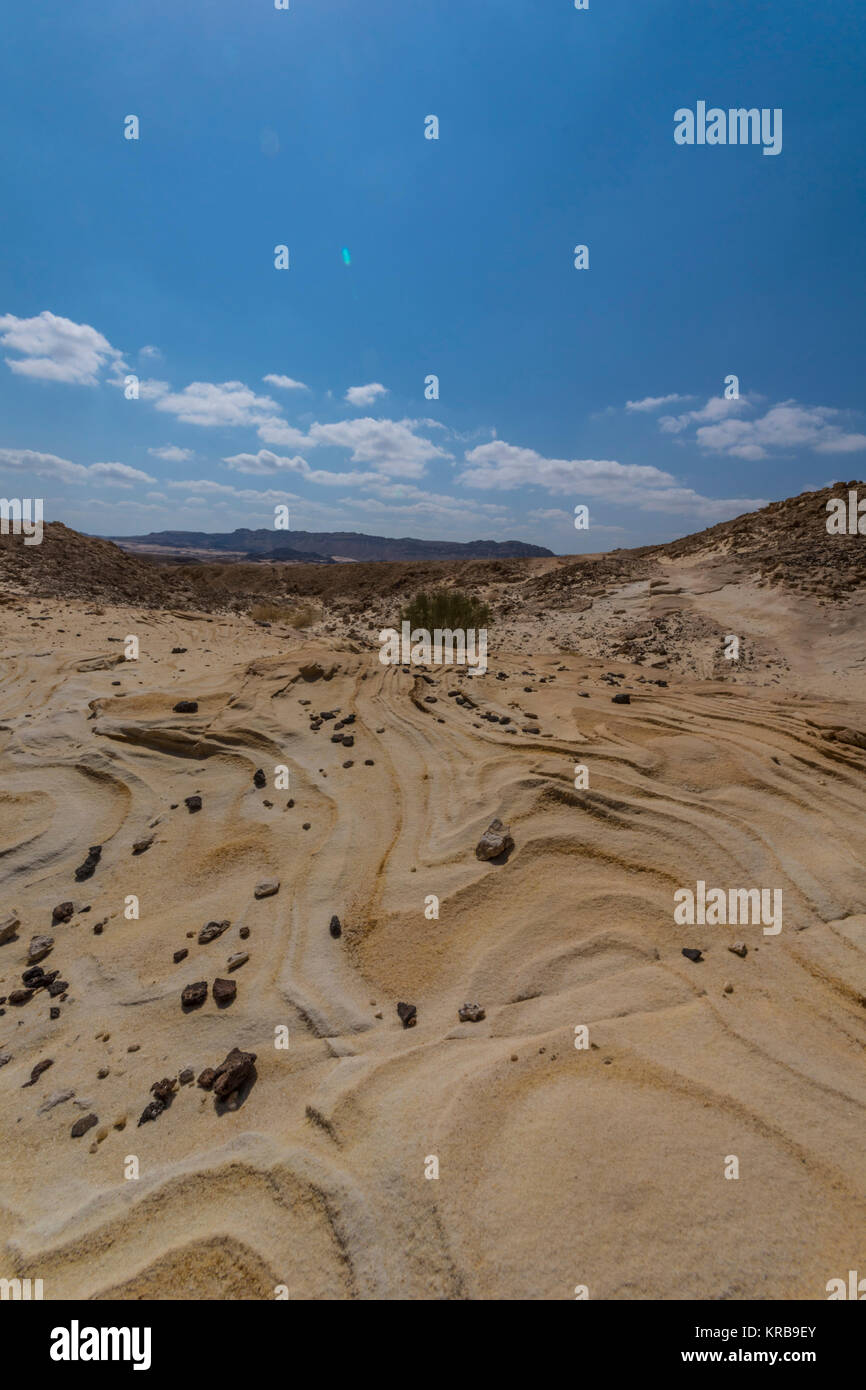 Ramon Crater, Israel. colorful Sand formations near Mt. Ardon in the ...