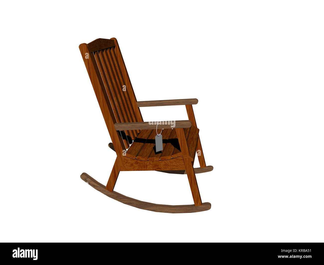 teak rocking chair free Stock Photo - Alamy