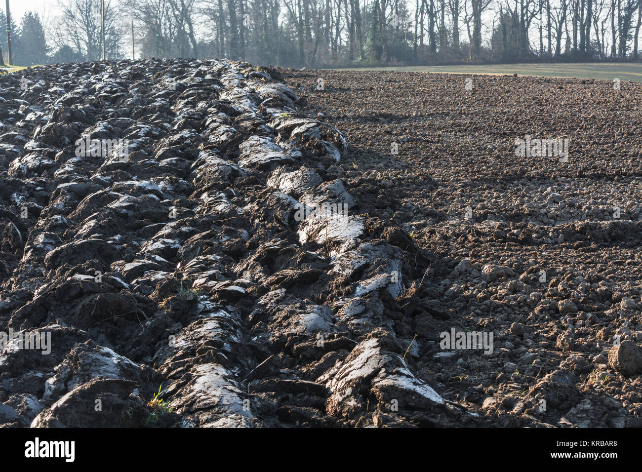 Ploughed farm field under hi-res stock photography and images - Alamy