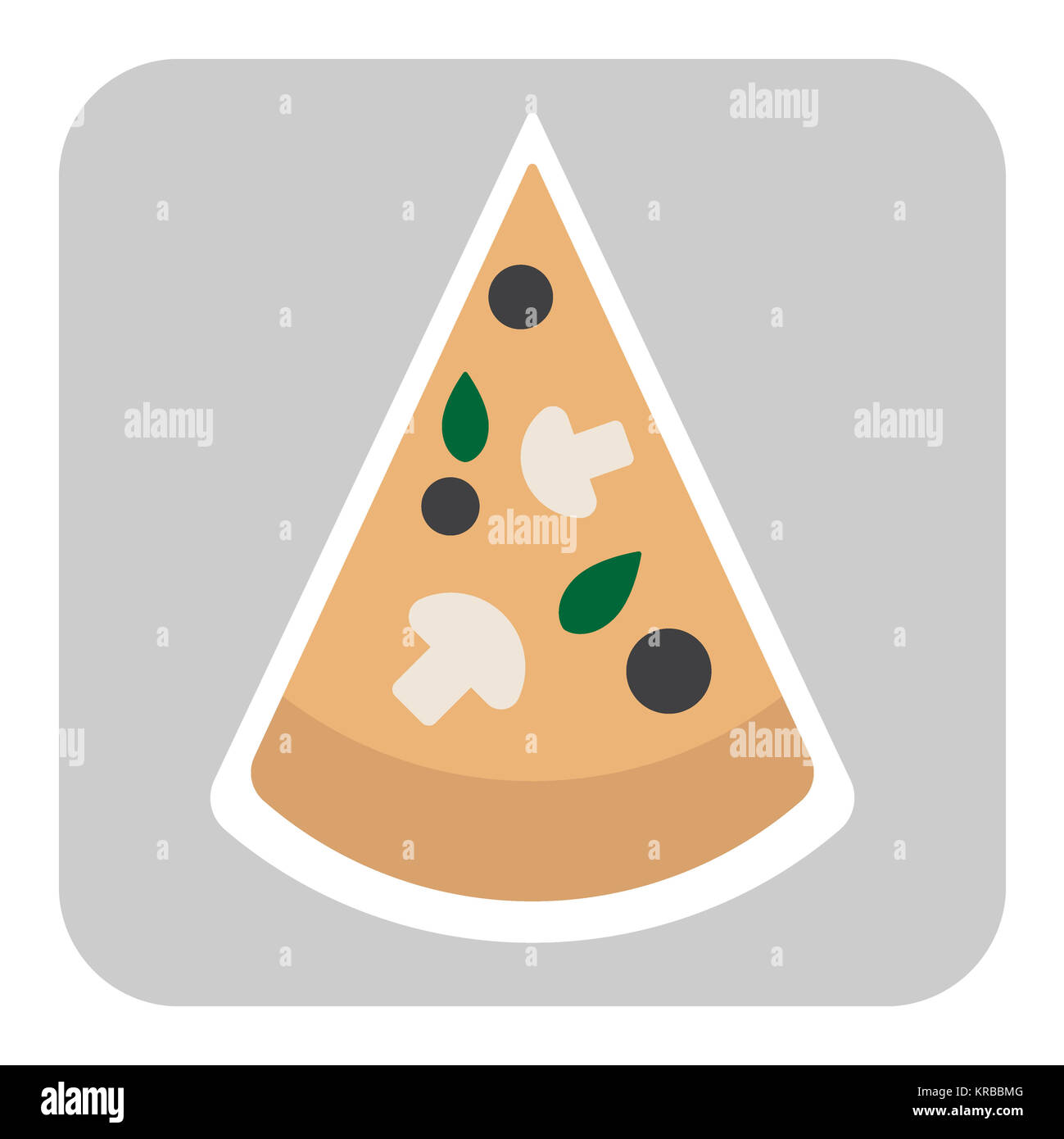 Pizza slice icon Stock Photo - Alamy