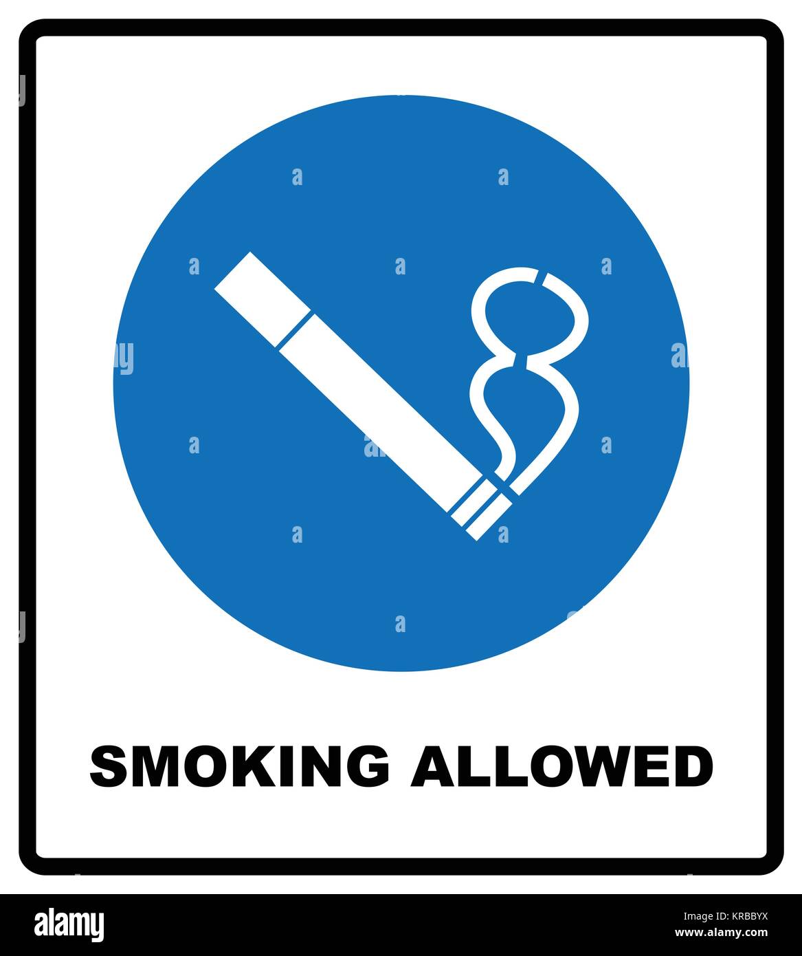 Smoking is permitted Stock Vector Images - Alamy