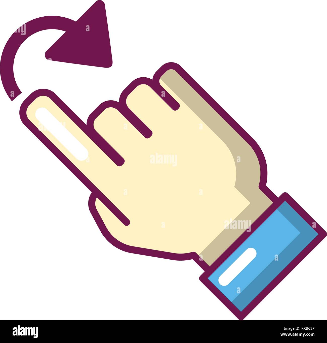 Cursor turn icon, cartoon style Stock Vector Image & Art - Alamy