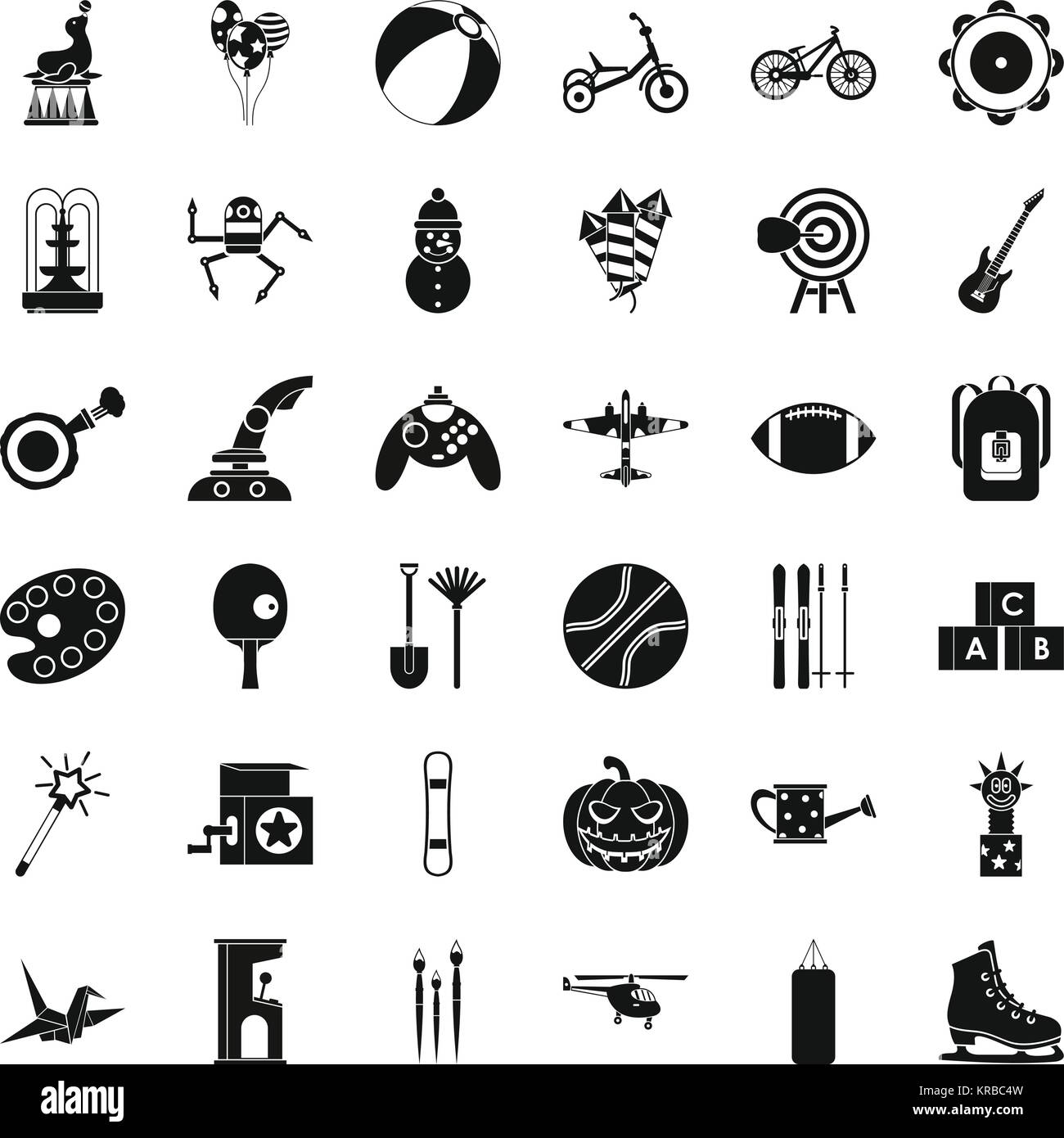 Kid thing icons set, simple style Stock Vector Image & Art - Alamy