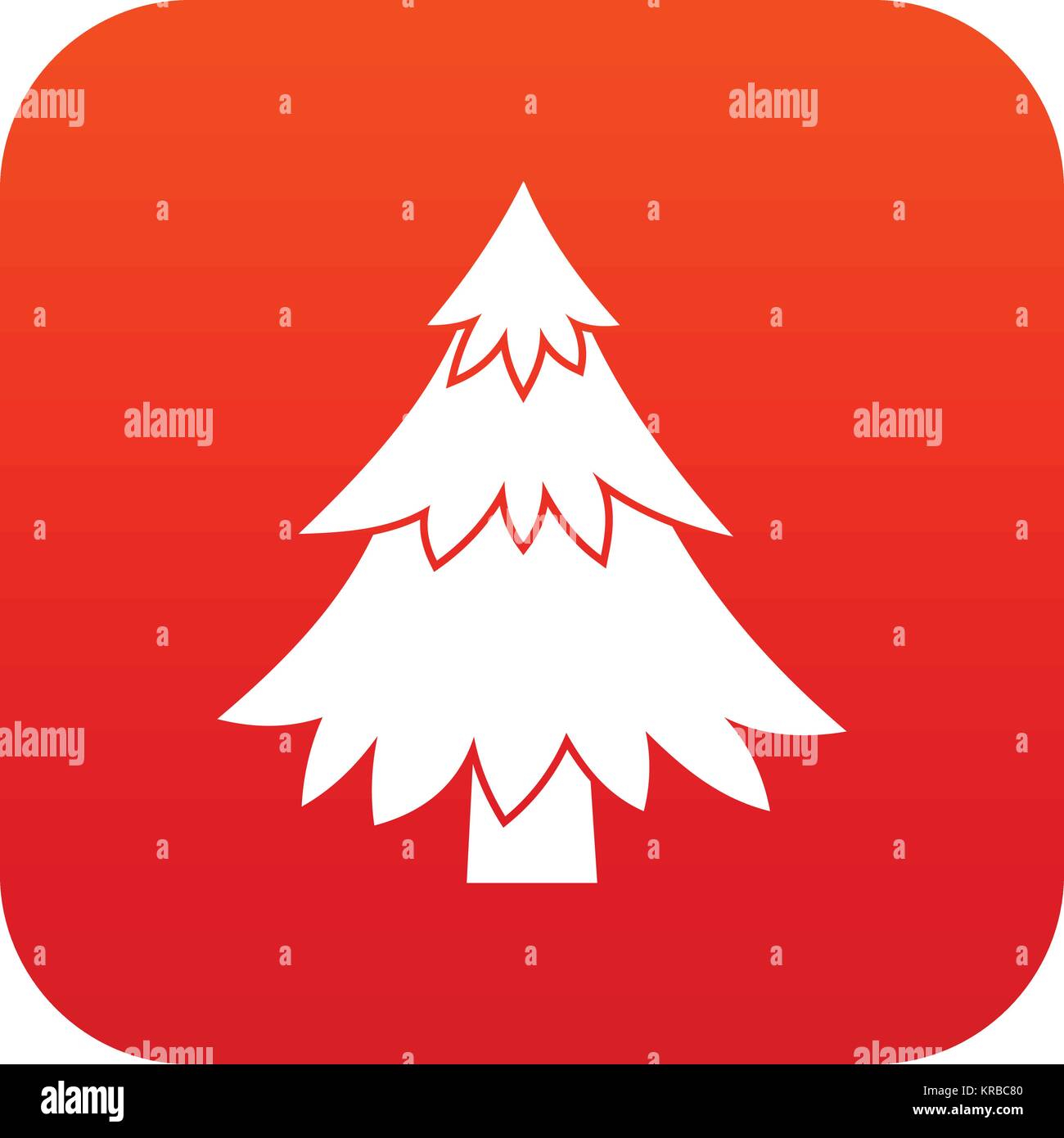 Coniferous tree icon digital red Stock Vector Image & Art - Alamy