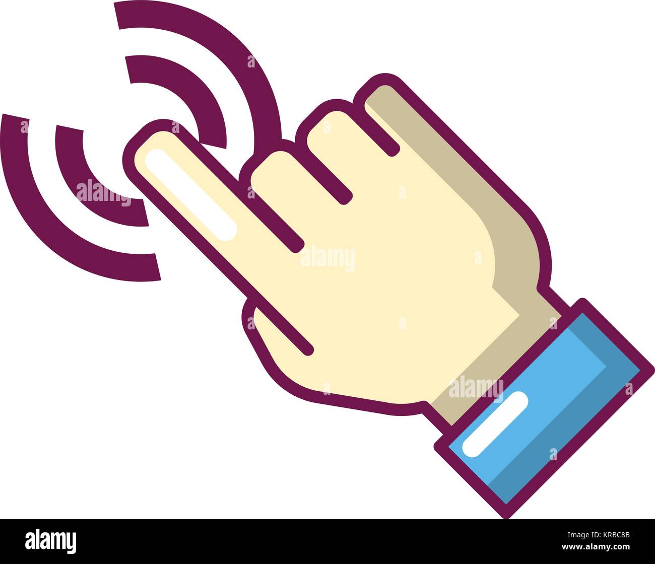 Cursor hand icon, cartoon style Stock Vector Image & Art - Alamy