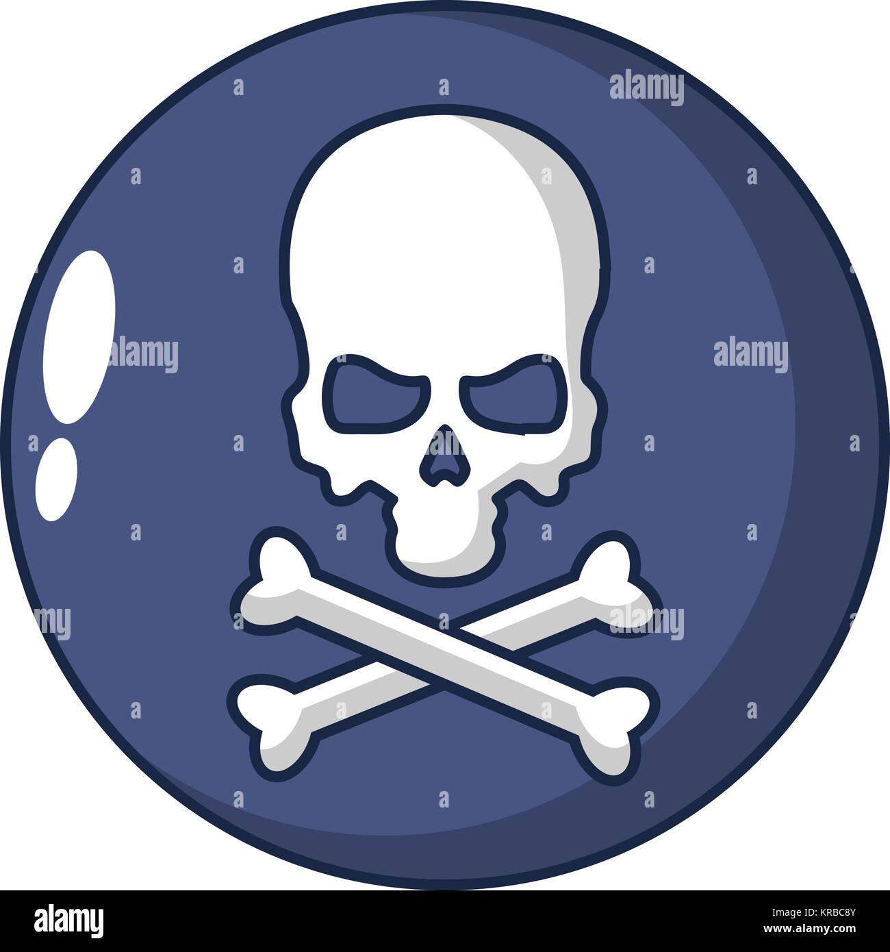 Danger icon, cartoon style Stock Vector Image & Art - Alamy
