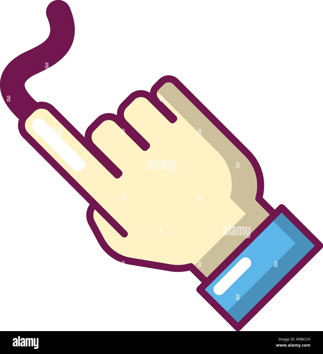 Hand click icon, cartoon style Stock Vector Image & Art - Alamy
