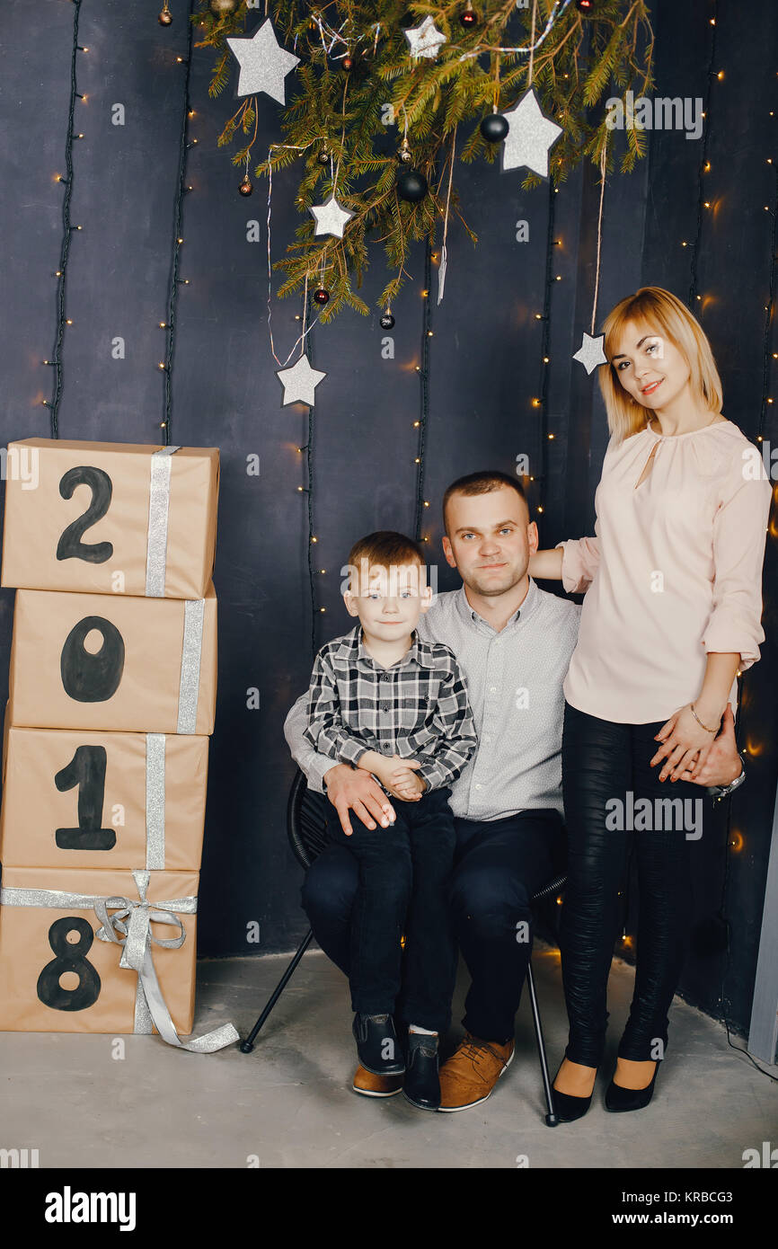 happy family of three Stock Photo - Alamy
