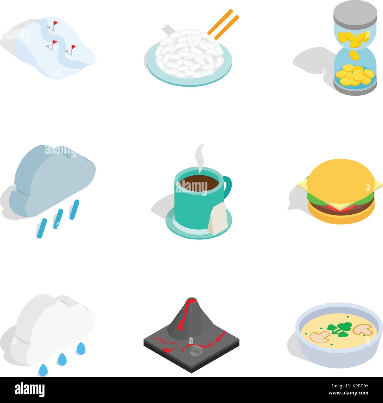 Brumal icons set, isometric style Stock Vector Image & Art - Alamy