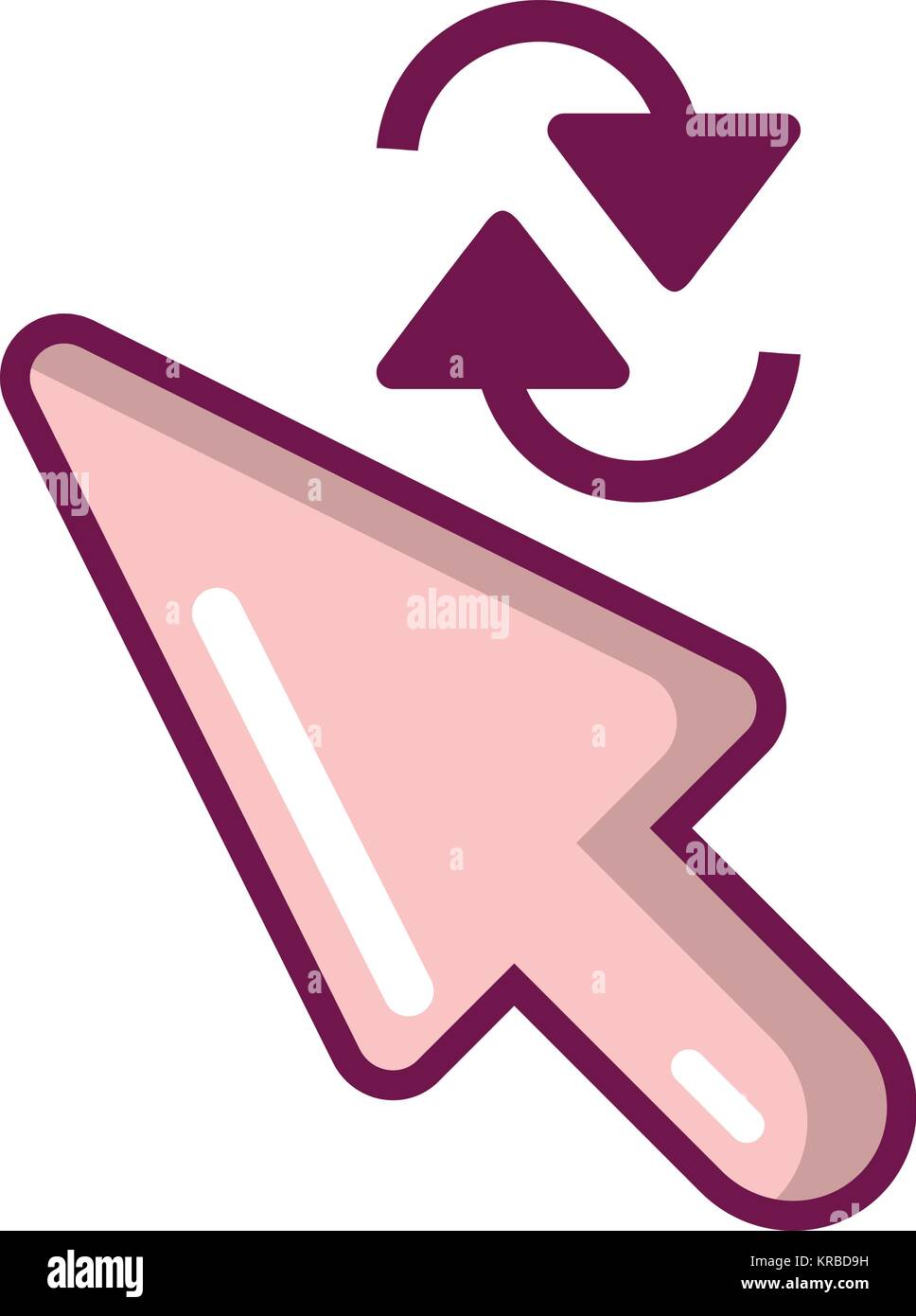Cursor clean icon cartoon hi-res stock photography and images - Alamy