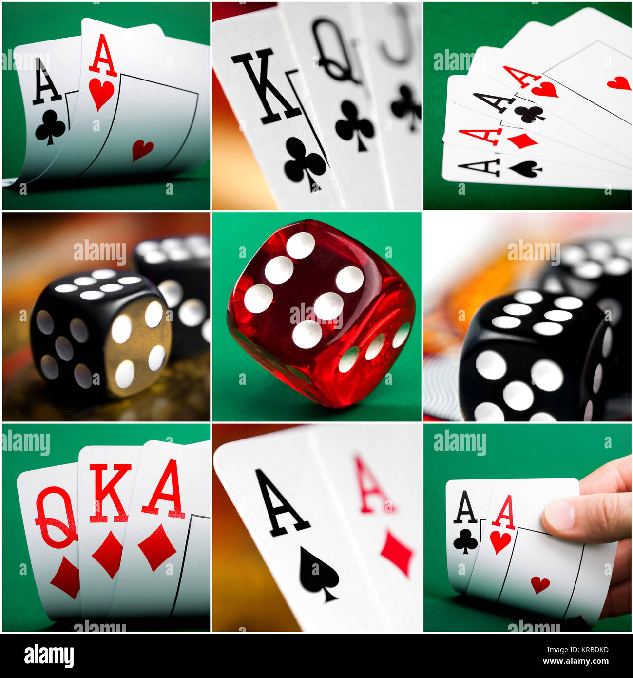 Set playing cards different hi-res stock photography and images - Alamy