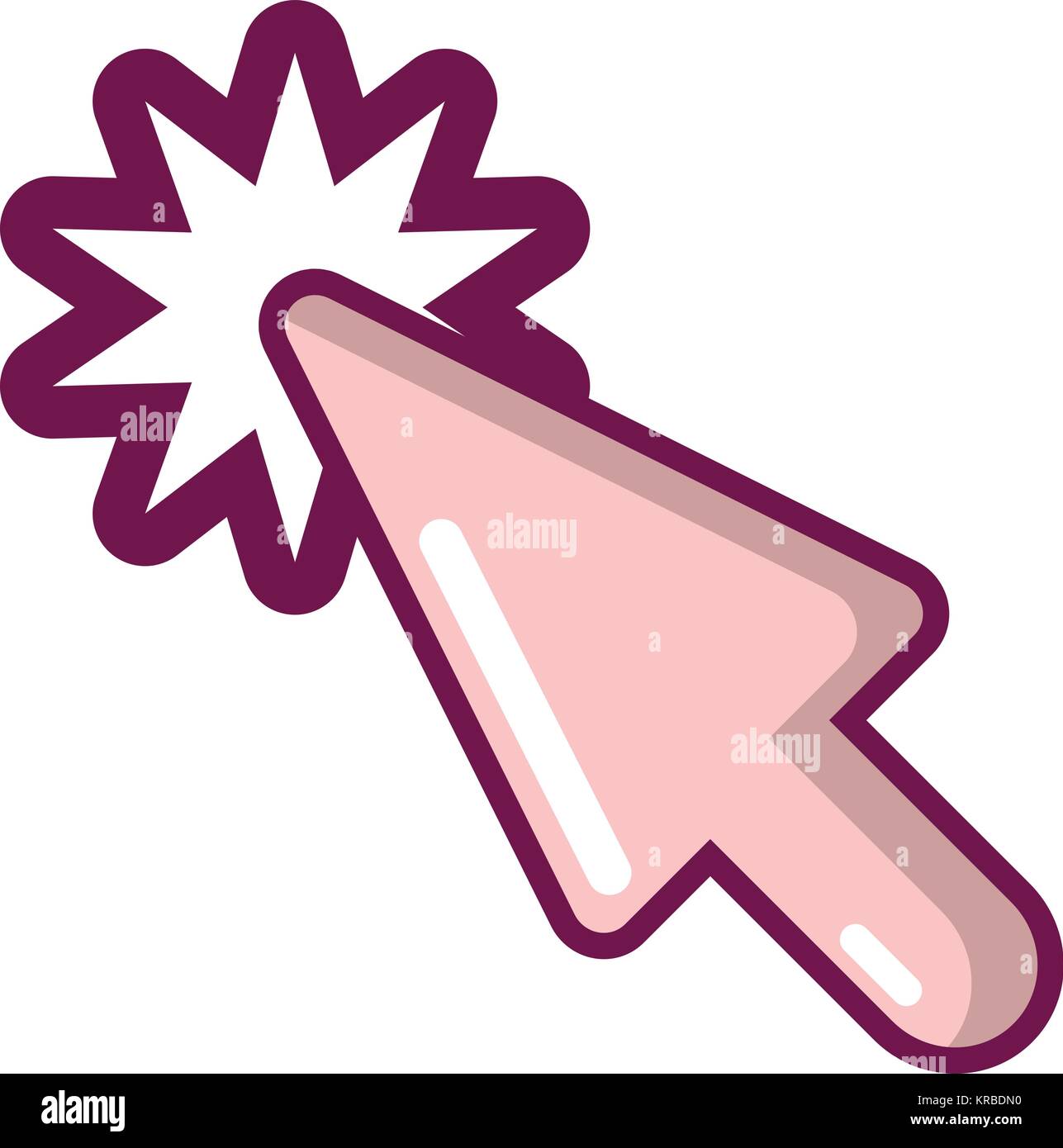 Cursor technology icon, cartoon style Stock Vector Image & Art - Alamy