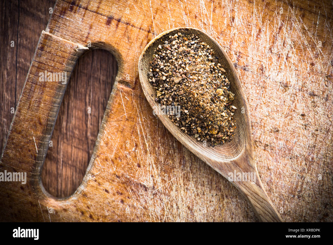 spices in a spoon Stock Photo - Alamy